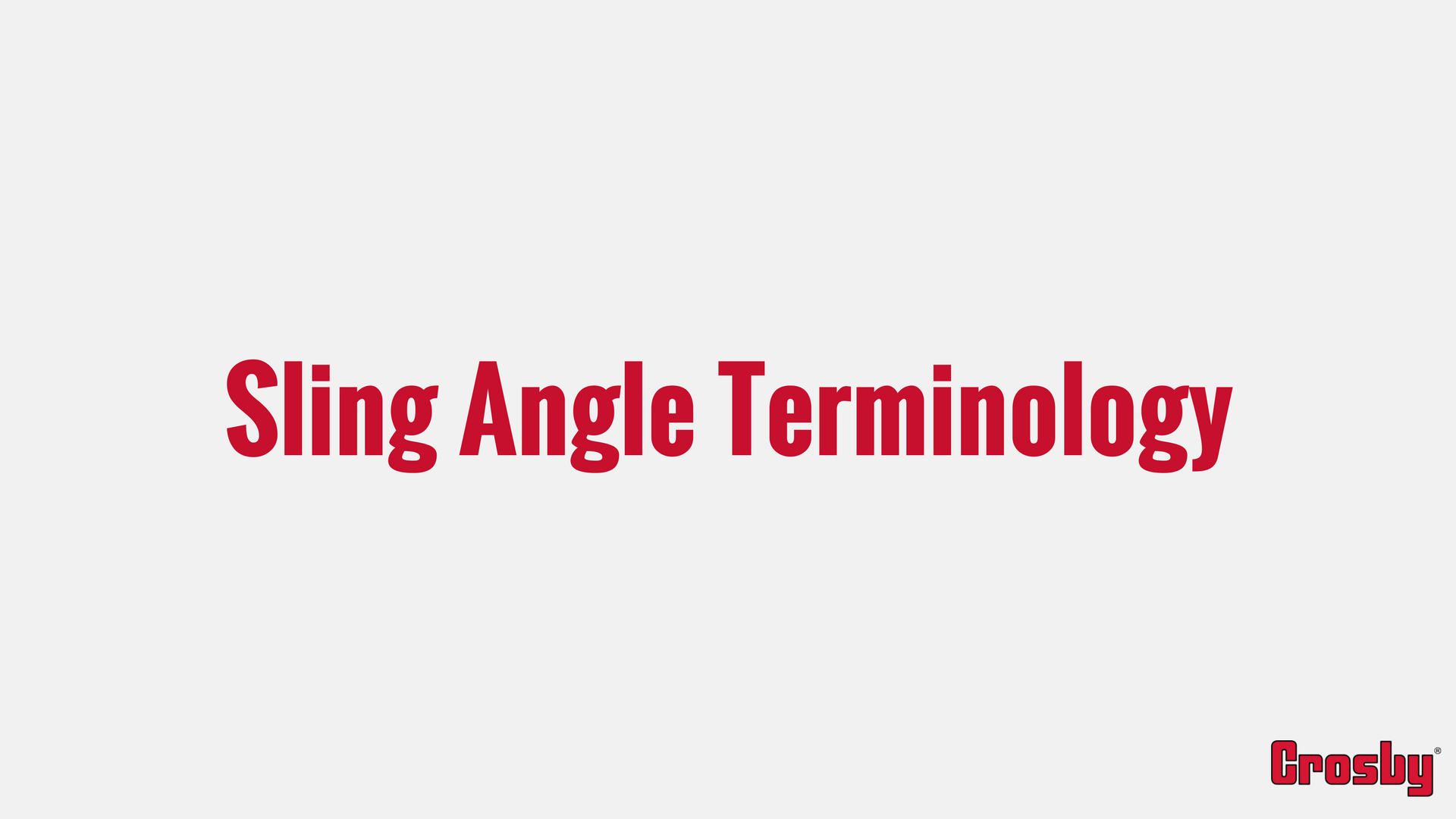 Danny's Rigging Den: Sling Angle Best Practices